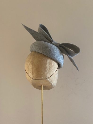 Ready to Wear Grey Rubens Pillbox Hat - Hostie Hats